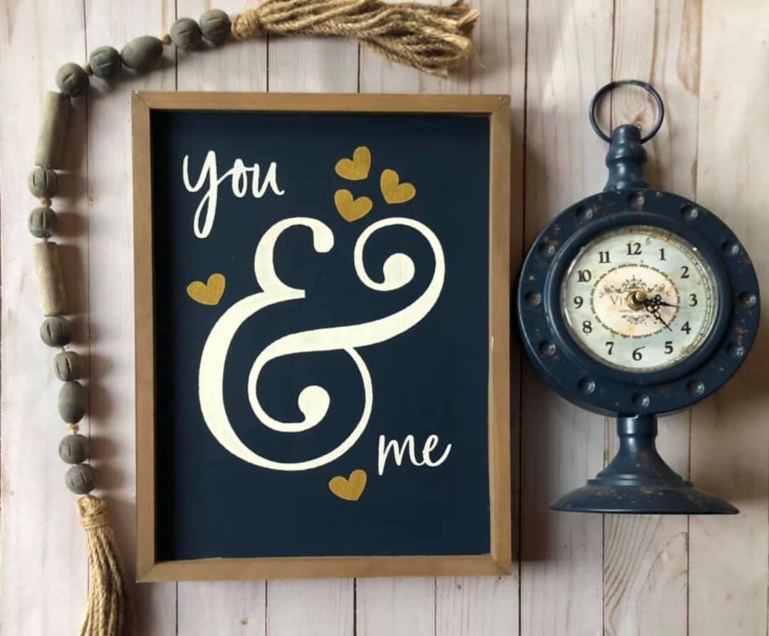 9x12 Double Side Box Frame You & Me/hold on to Each Other - Etsy