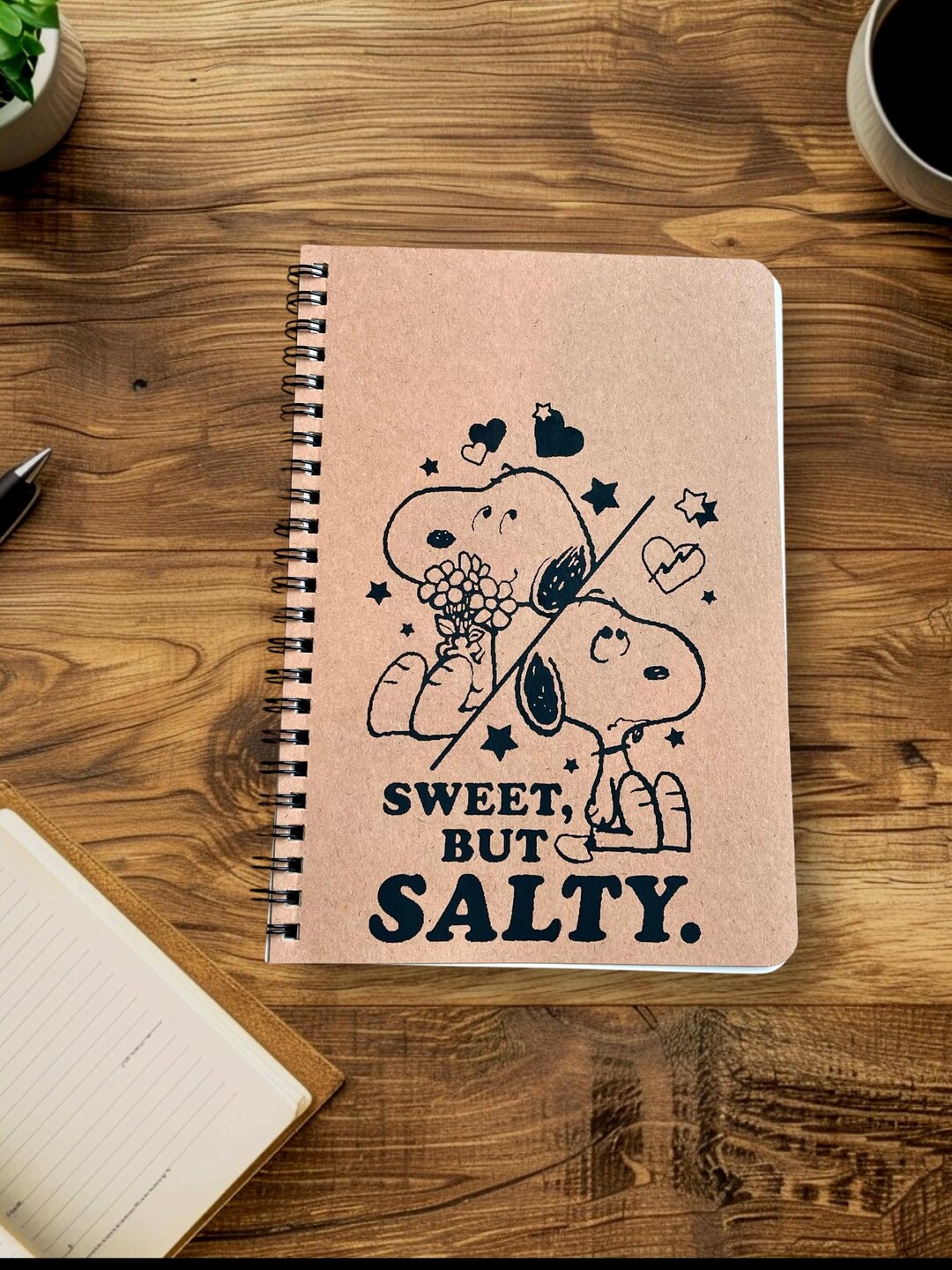 Snoopy Sweet & Salty / Snoopy Charlie Brown / Peanuts /kraft Notebook ...