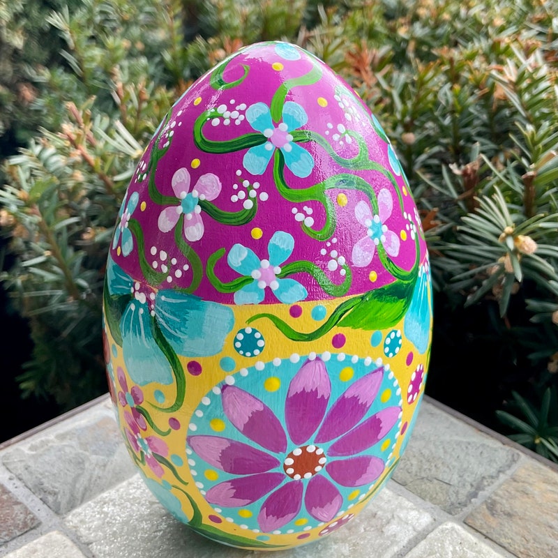 Hand Painted Egg - Etsy