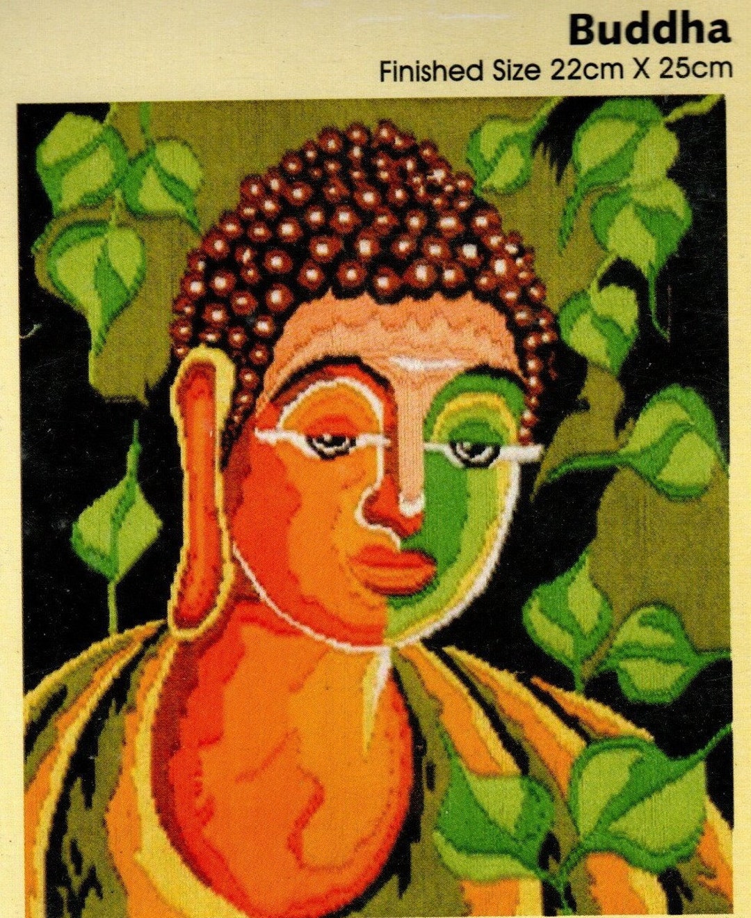 Anchor Stitch Kit GAUTAM BUDDHA Hand Embroidery DIY Fibre Art Home ...