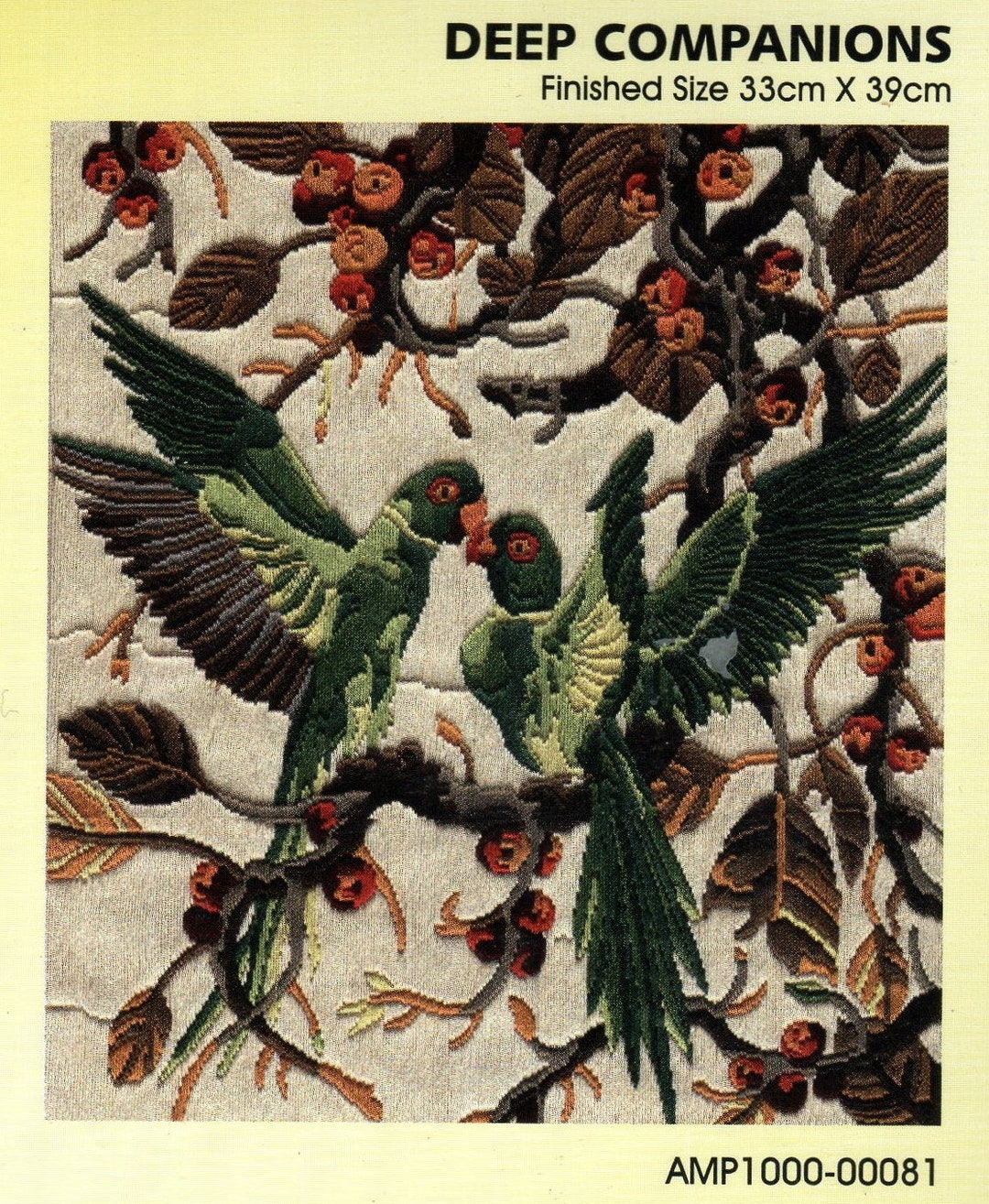 Anchor Stitch Kit DEEP COMPANIONS Hand Embroidery Kit Do It Yourself ...