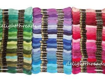 250 Anchor Cross Stitch Embroidery Cotton Thread Floss/ Skeins in Solid ...