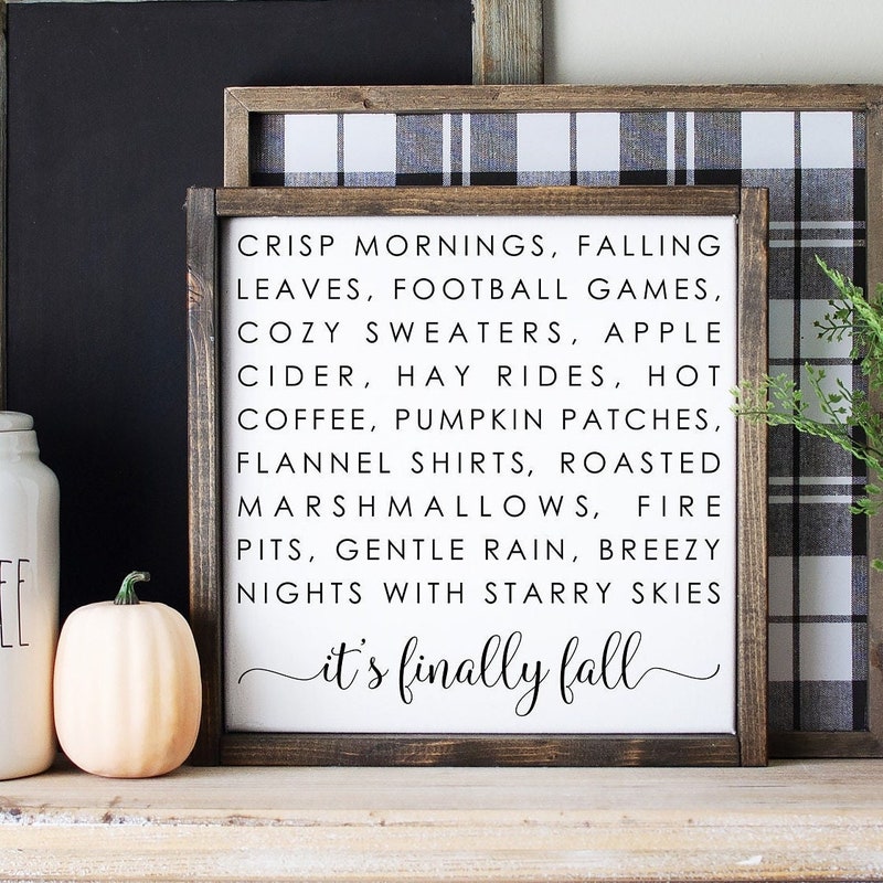 Small Fall Sign - Etsy