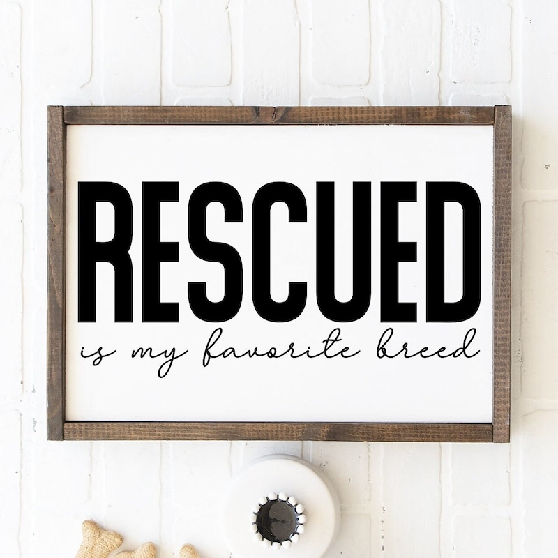 Rescue Dog Sign - Etsy