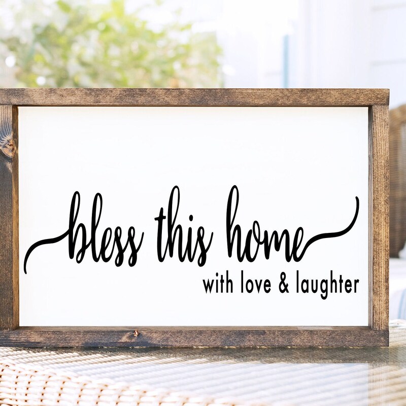 Bless This Home Sign - Etsy
