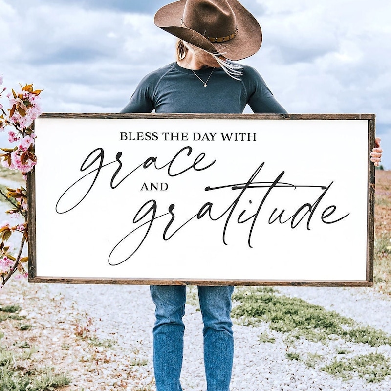 Grace and Gratitude Sign - Etsy
