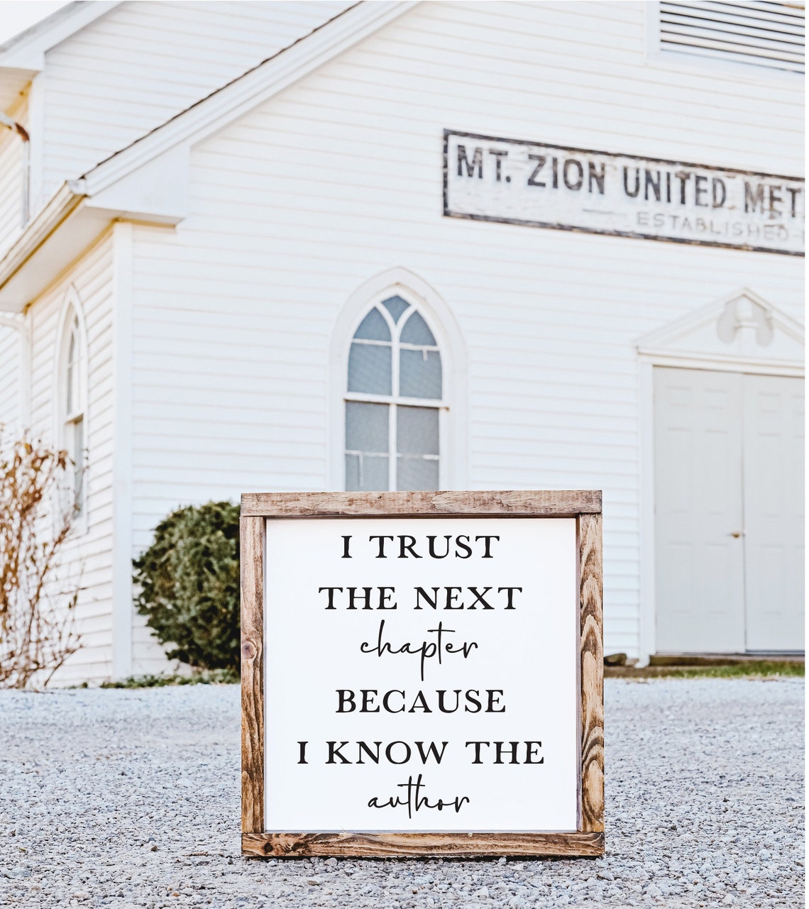 Inspirational Wood Sign: I Trust the Next Chapter - Christian Gift - Etsy