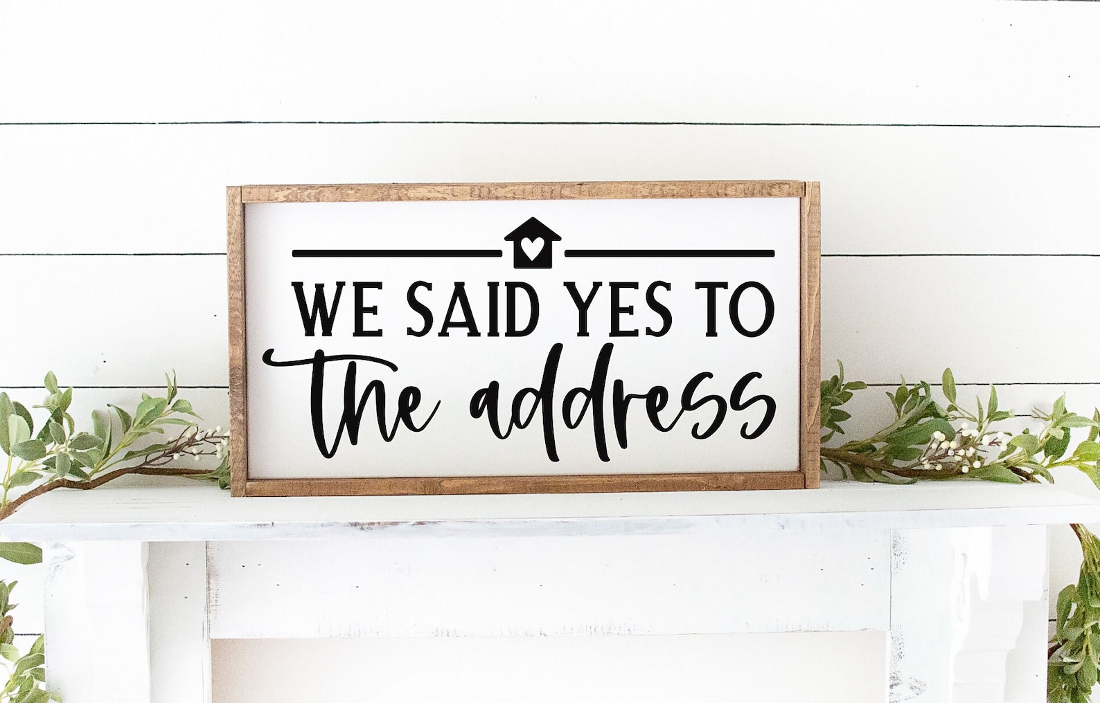 Personalized 'we Said Yes to the Address' Sign: Realtor Closing Gift - Etsy