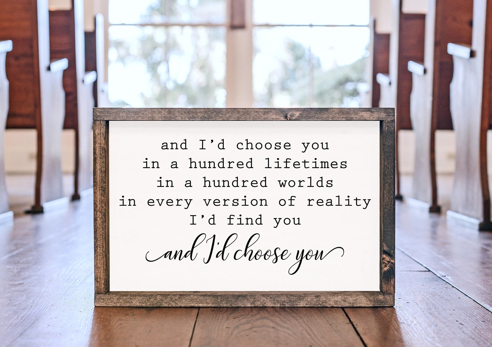 I Choose You Sign Master Bedroom Decor Wood Sign Sign for - Etsy