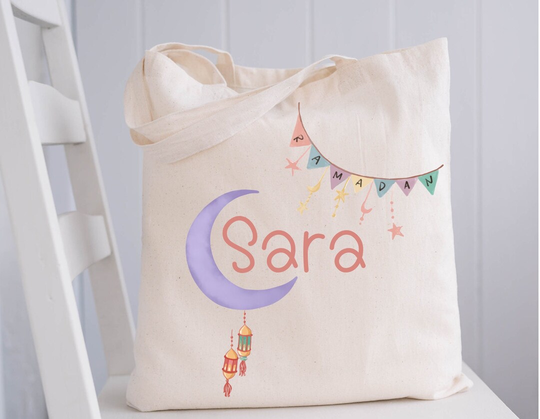 Personalized Ramadan Bag, Kids Masjid Bag, Muslim Girl Gift, Taraweeh ...