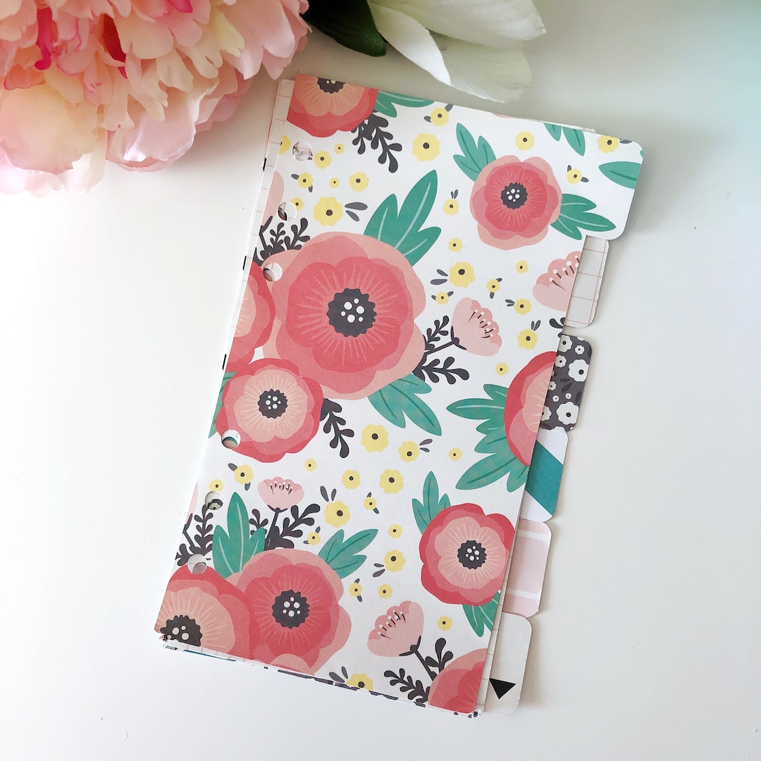 Planner Divider Set 6 Tab Dividers,planner Dividers Personal Size,happy ...