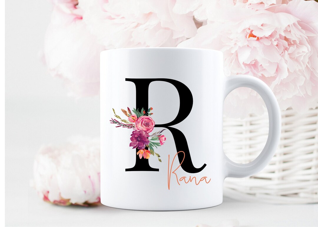 Personalized Mug With Name, Monogram Mug ,11 Oz Mug ,initial and Name ...