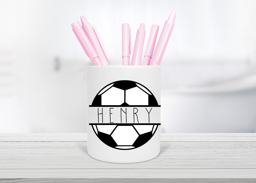 Personalised Back to Schoo Pen Pot, Ceramic Desk Pot, Teacher Storage ...