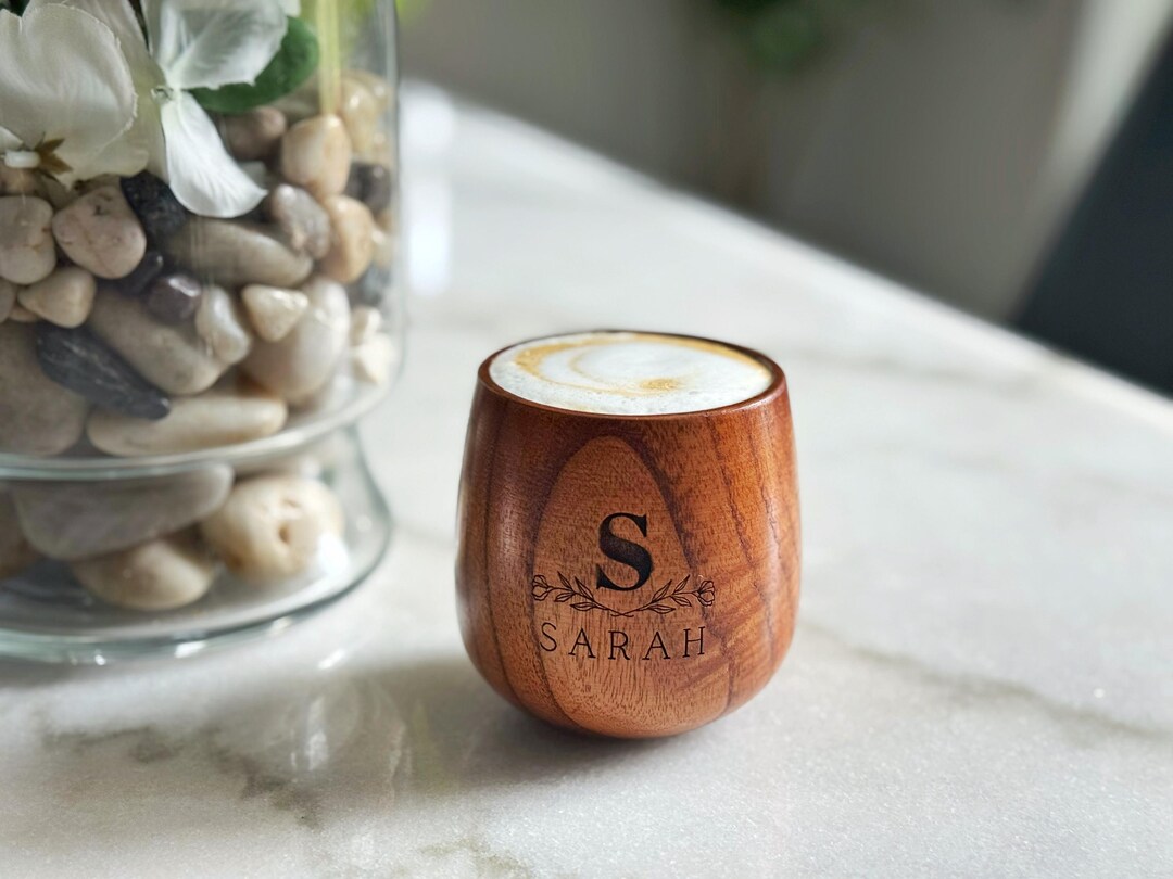 Personalized Engraved Wooden Cups | Laser Engraved Wedding Gift Glasses ...