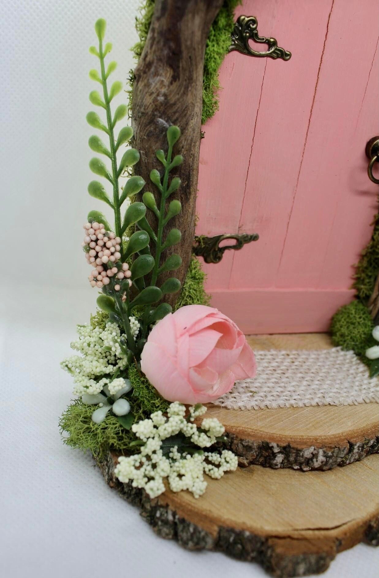 Pink Butterfly Fairy Door Fairy Garden, Hobbit Hole, Miniature Door ...
