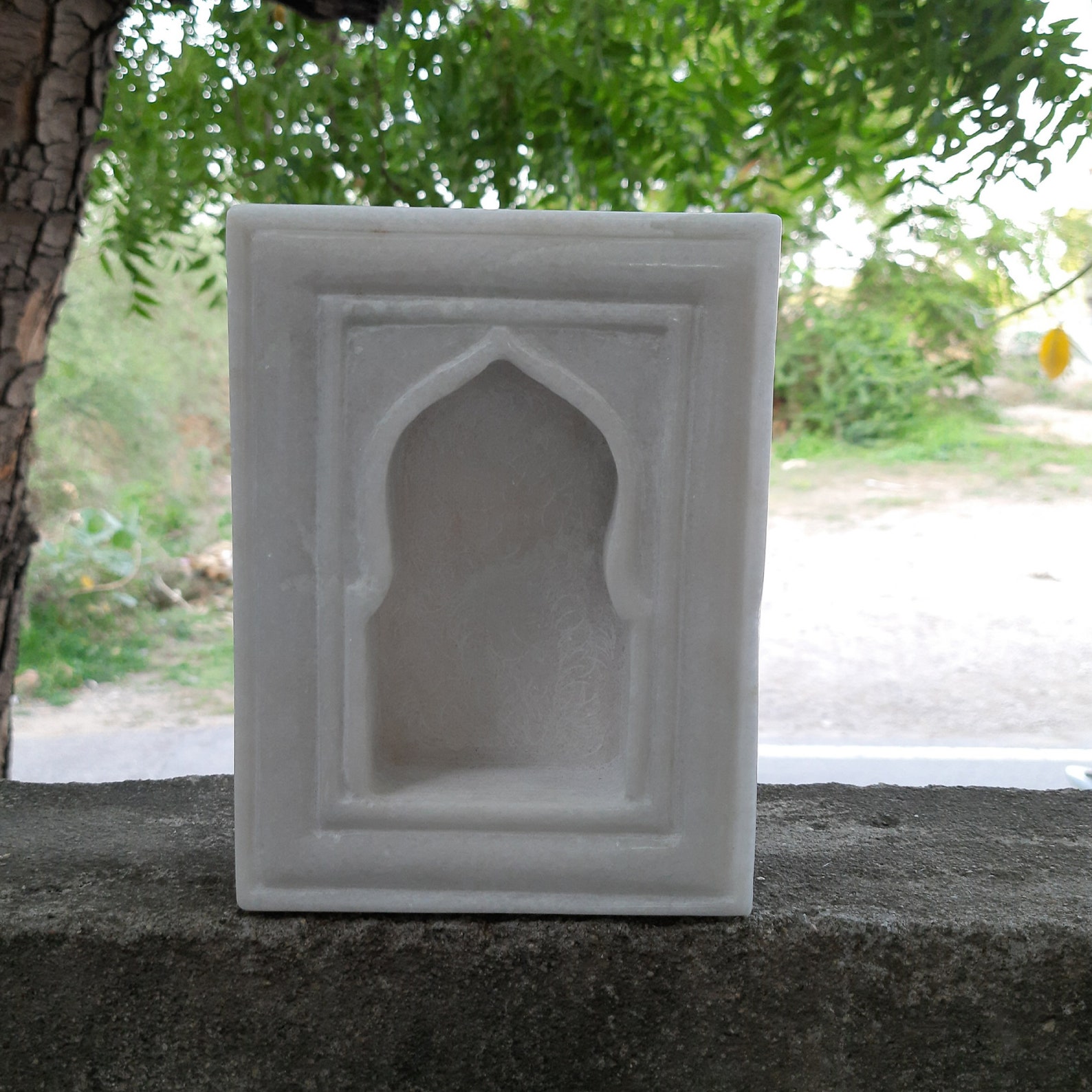 Marble Shrine Niche Small Stone Shrine White Shrine - Etsy
