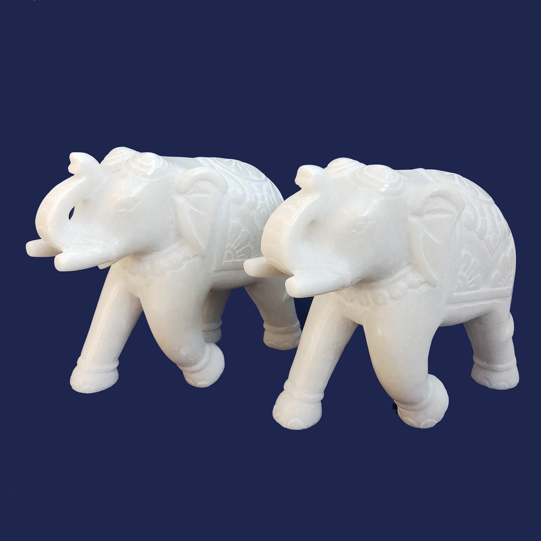 Marble Carved Elephant - Marble Elephant Statue, Marble Elephant ...