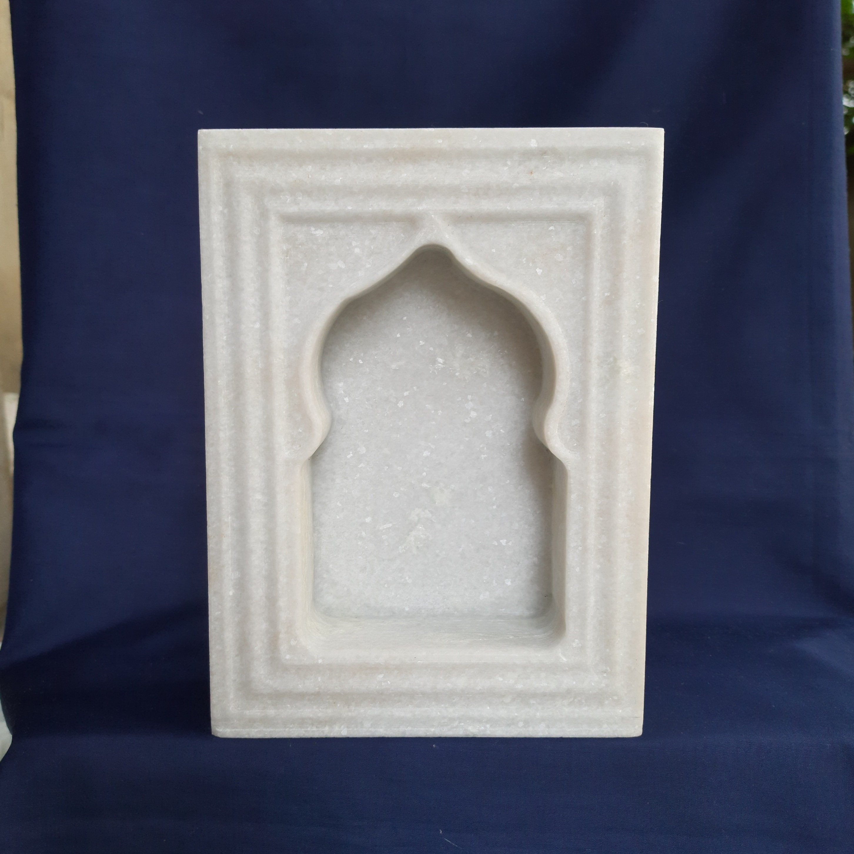 Marble Shrine Niche Small Stone Shrine - White Shrine Decorative Piece ...