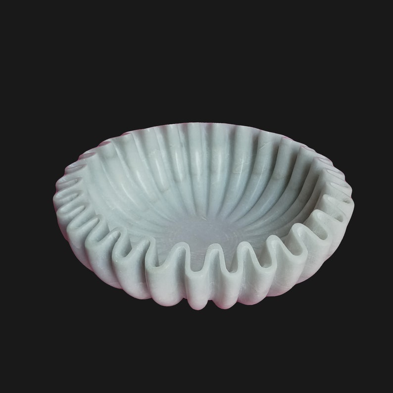 Large Decorative Fruit Bowl Flower Floater Marble Bowl Urli - Etsy