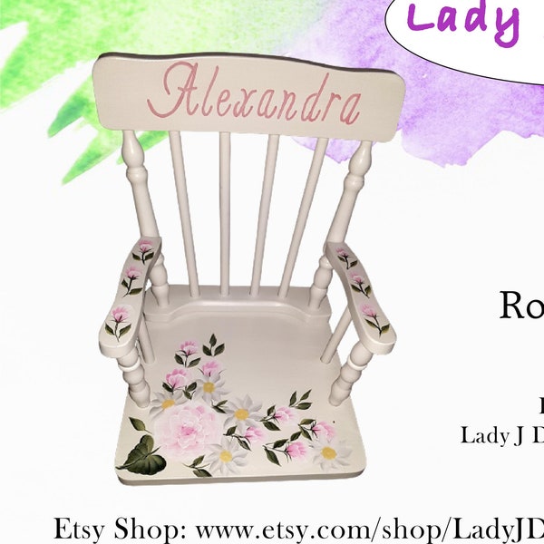 Wood Rocking Chair - Etsy