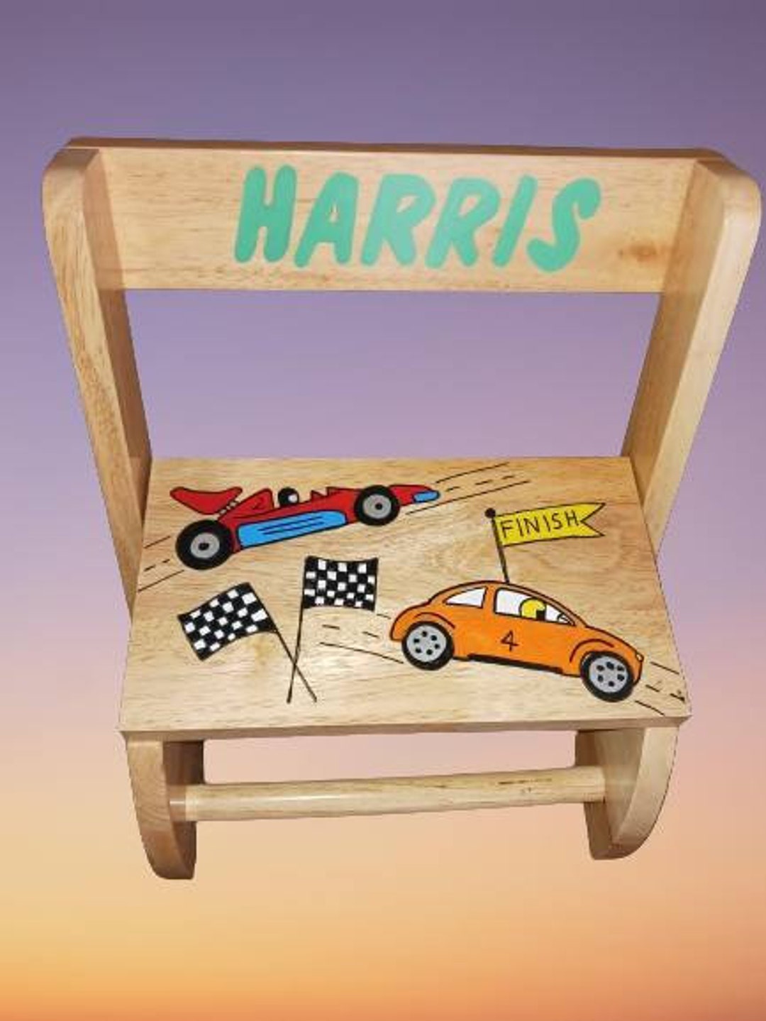 Flip Top Stool Hand Painted & Personalized - "the Harris " Toddler ...