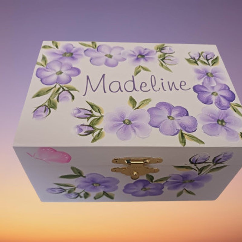 Small Painted Box - Etsy