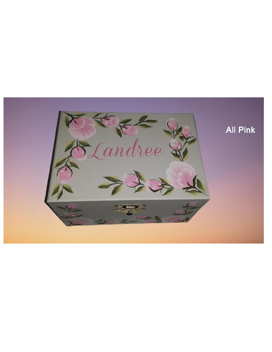 Musical Wood Ballerina Jewelry Box Hand Painted & Personalized "the ...