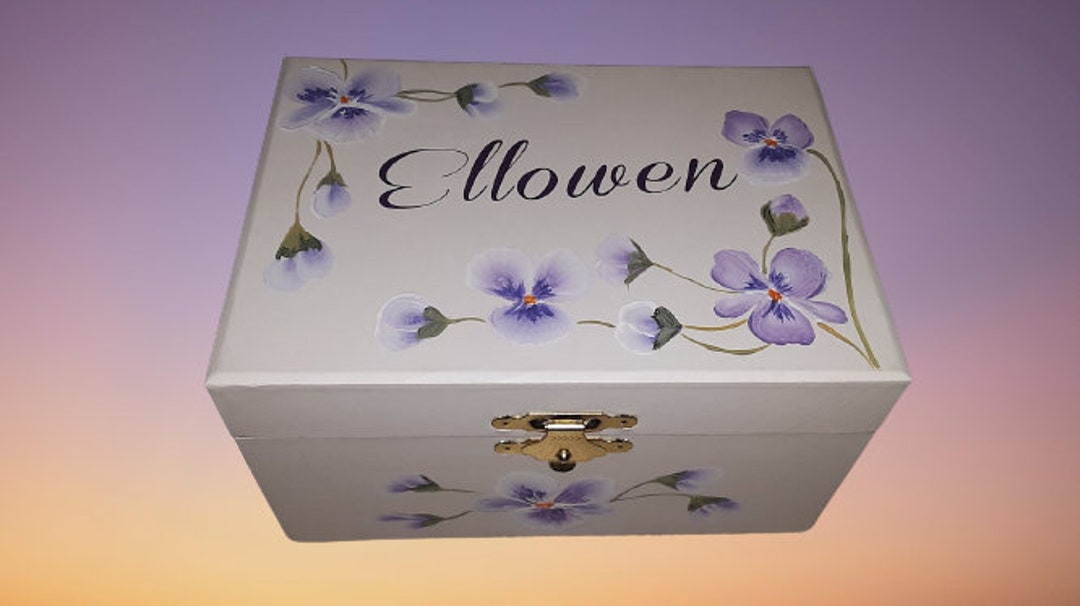 Musical Hand Painted & Personalized Wood Ballerina Jewelry Box " the ...