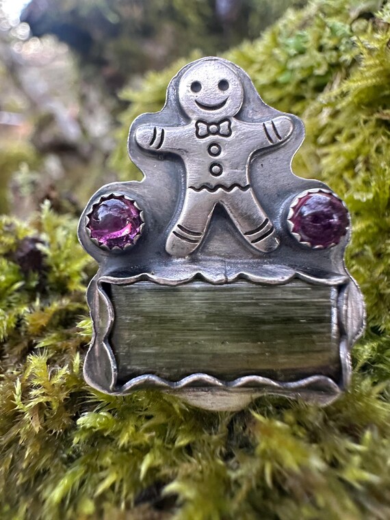 Not your average cookie! Gingerbread Man, sterling si… - Gem