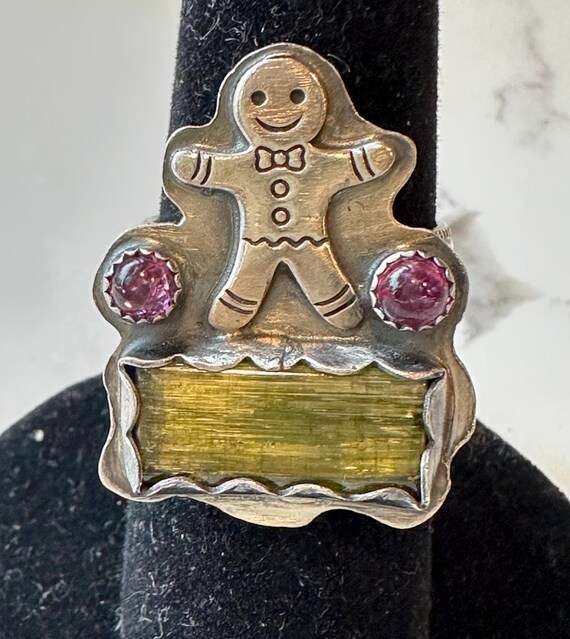 Not your average cookie! Gingerbread Man, sterling si… - Gem