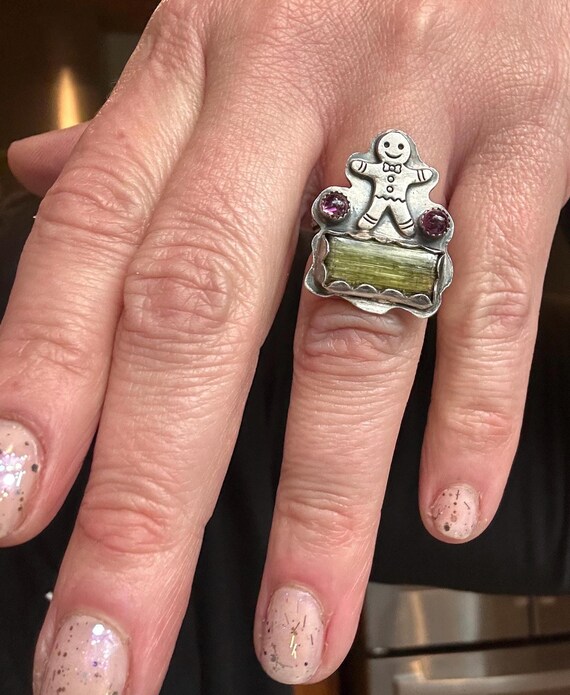 Not your average cookie! Gingerbread Man, sterling si… - Gem