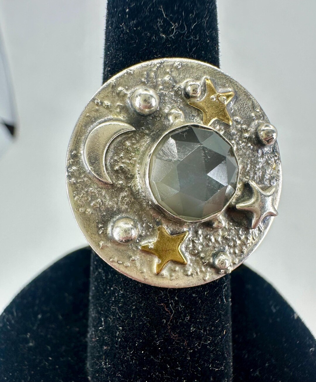 Amongst the Stars Celestial Space Ring - Handcrafted, Sterling Silver ...