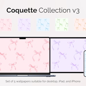 Digital Coquette Wallpaper Collection V3 Desktop iPad Phone Aesthetic ...