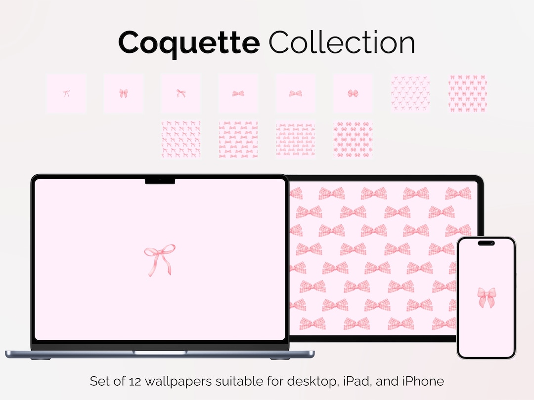 Digital Coquette Wallpaper Collection Desktop iPad Phone Aesthetic ...