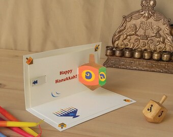 Hanukkah Dreidel Paper Craft for Kids Printable Dreidel - Etsy