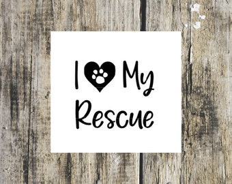 Pet Rescue Decal | Etsy