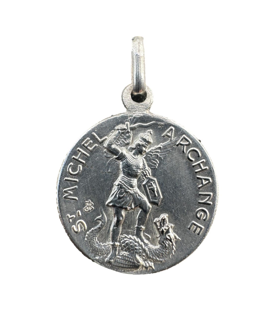 Saint Michael & Saint George Medal: French Silverplate Protection ...