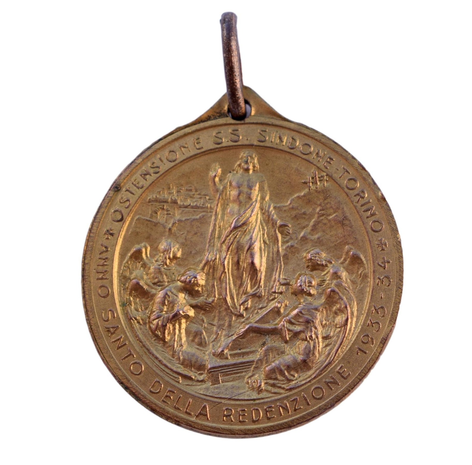 Holy Year of Redemption Italian Vintage Gold Filled Medal by - Etsy
