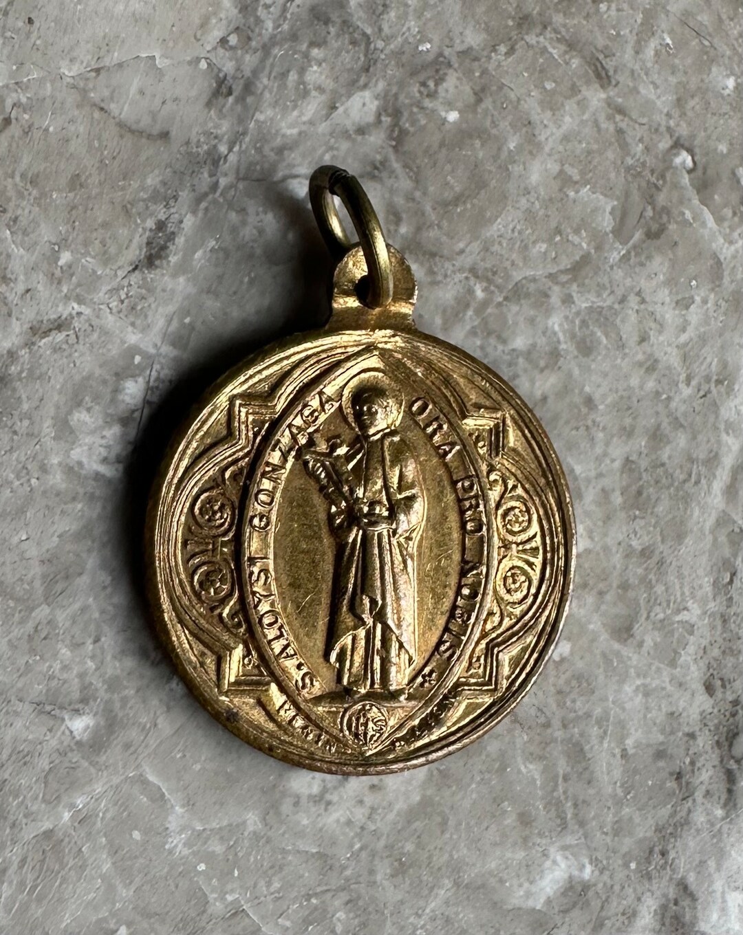 Saint Aloys of Gonzague Saint Angel Guardian Antique French Medal by L ...
