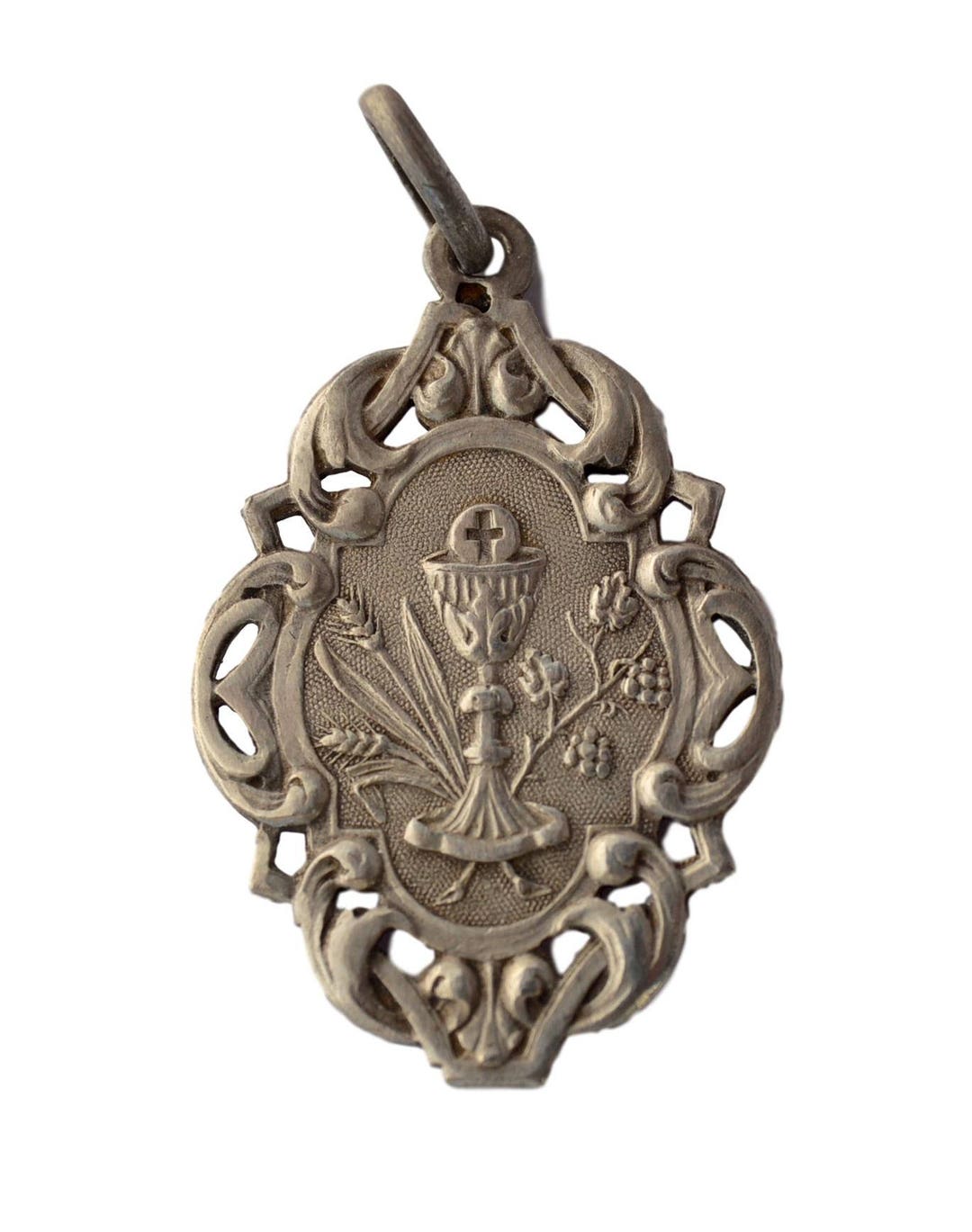 Communion Medal - Authentic Art Nouveau French Religious Medal Pendant ...