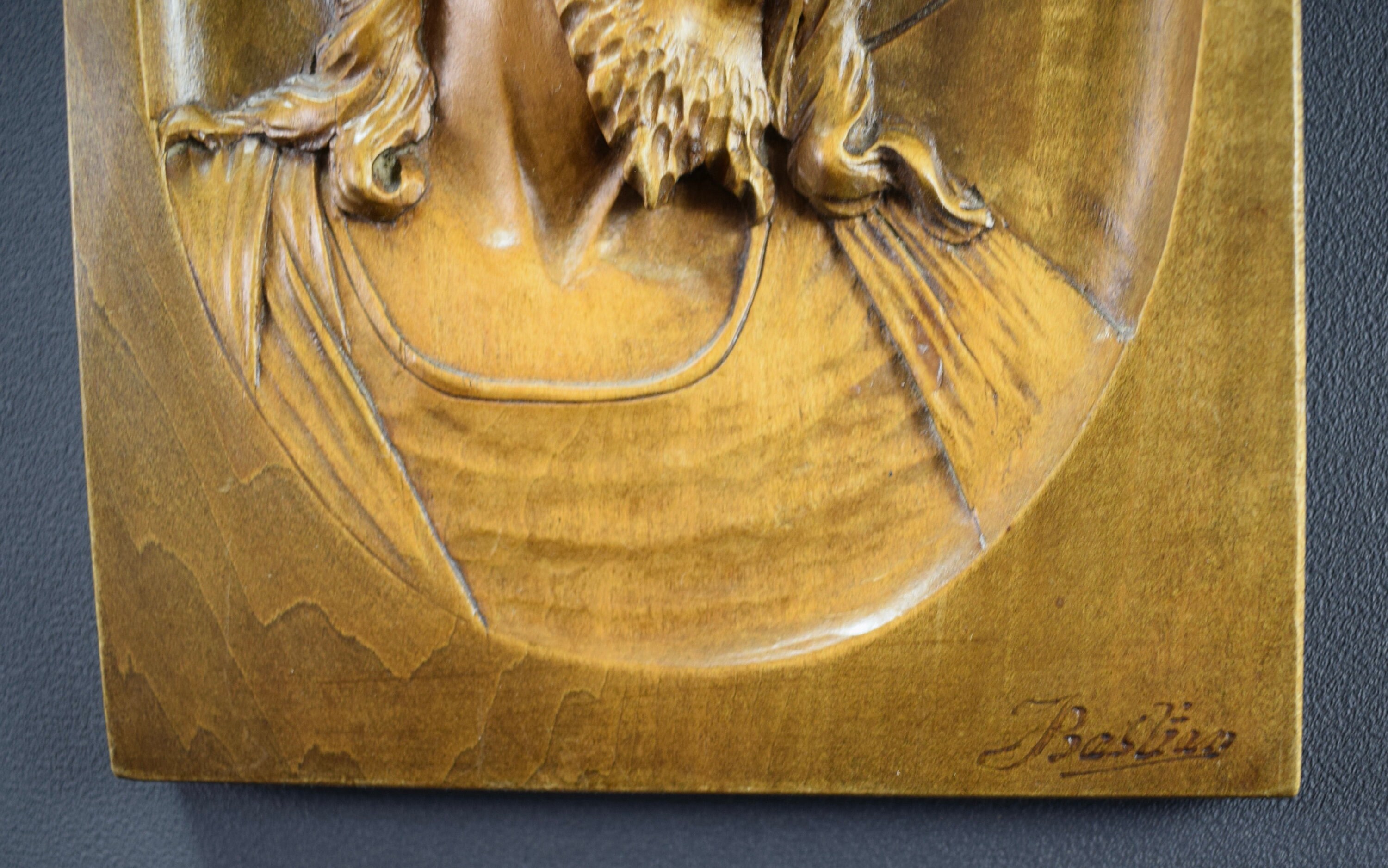 Hand Carved Wood Holy Face of Jesus Sculpture by Bastian - Etsy