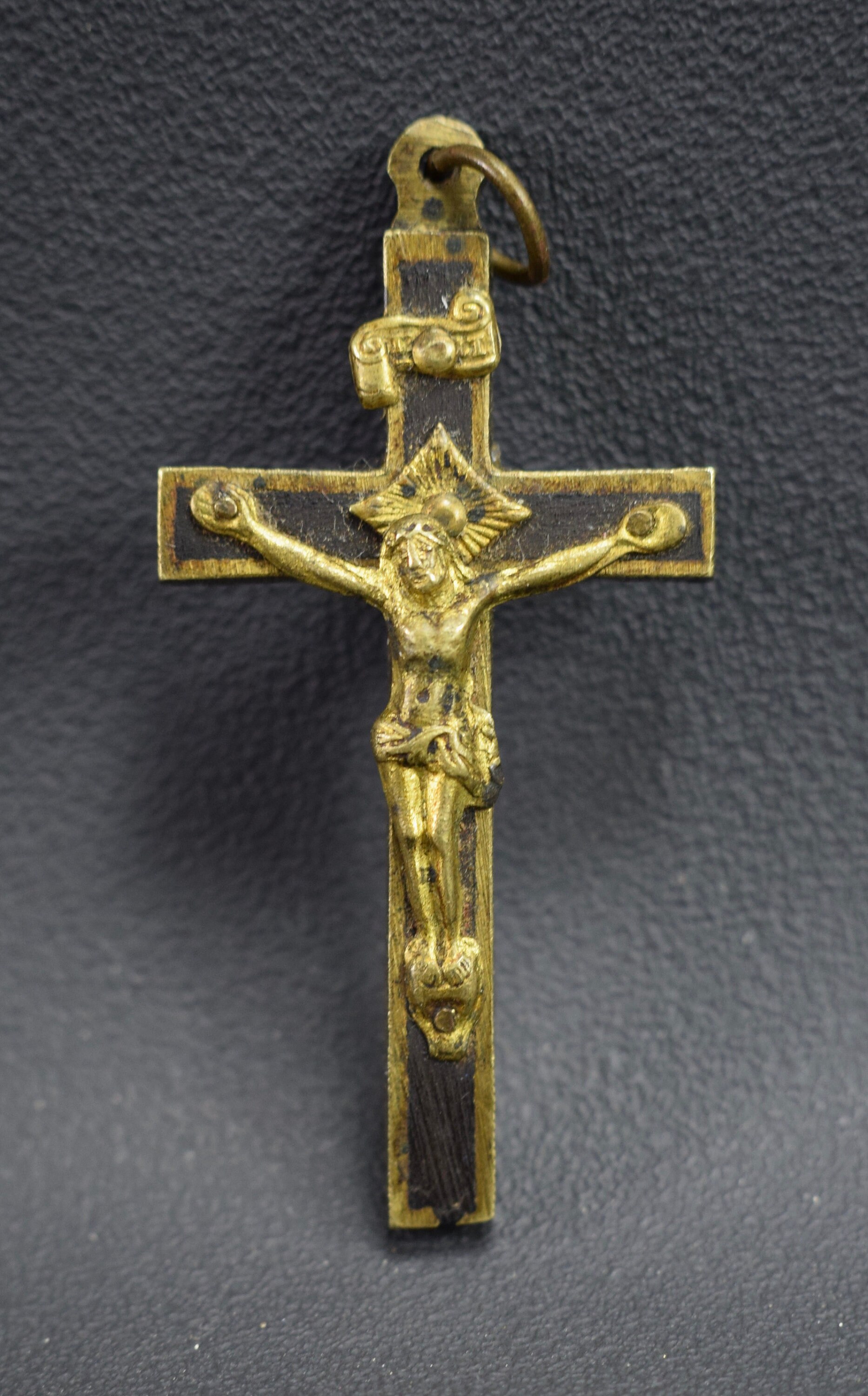 Religious Cross Pendant Nun's Cross Ebony Wood Inlay and | Etsy