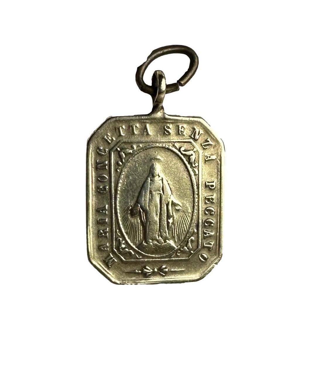 Antique Italian Miraculous Pope Leon XIII Medal Religious Brass 19th ...