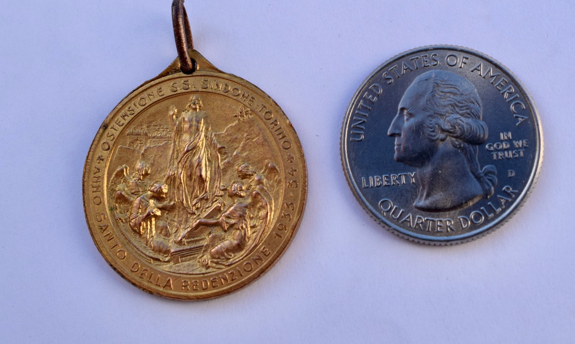 Holy Year of Redemption Italian Vintage Gold Filled Medal by - Etsy