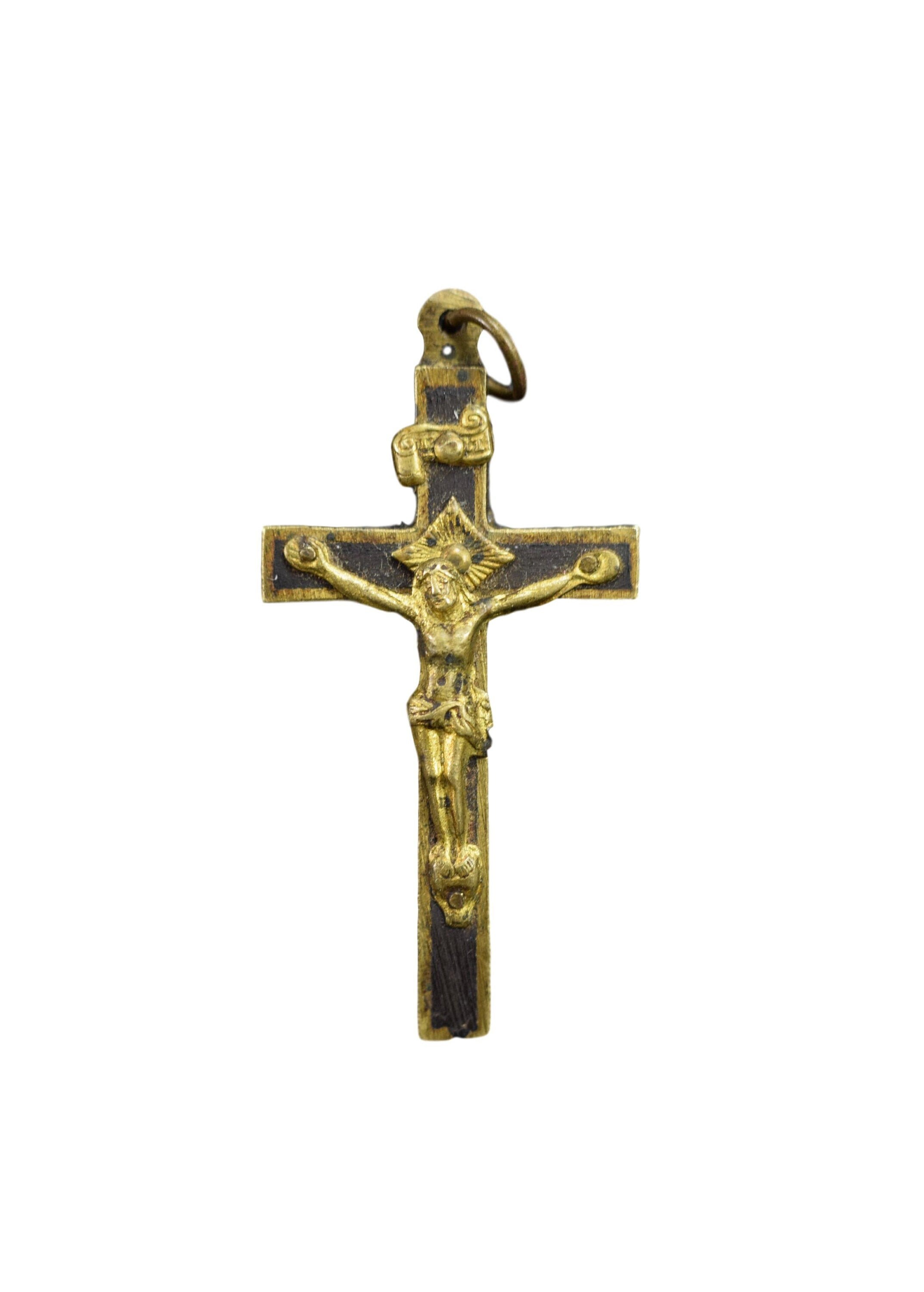 Religious Cross Pendant Nun's Cross Ebony Wood Inlay and - Etsy Hong Kong