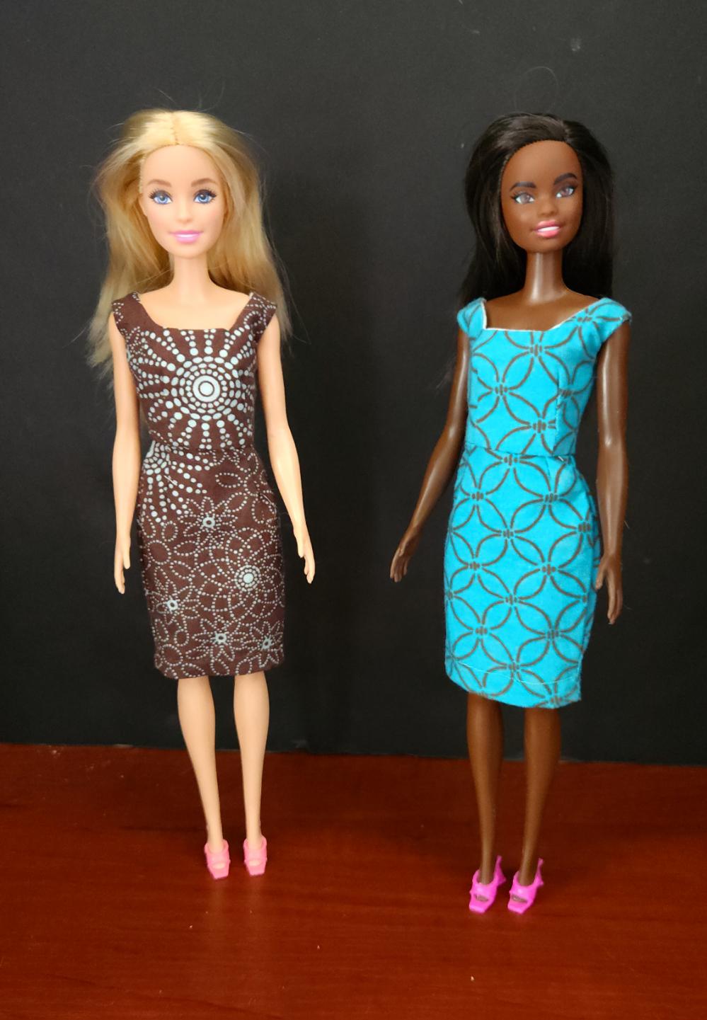 Handmade Barbie Clothes: Cotton A-line Dress & Coat Set - Etsy