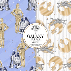 Star Wars Paper: star Wars Digital Paper Patterns, Scrapbooking Paper ...