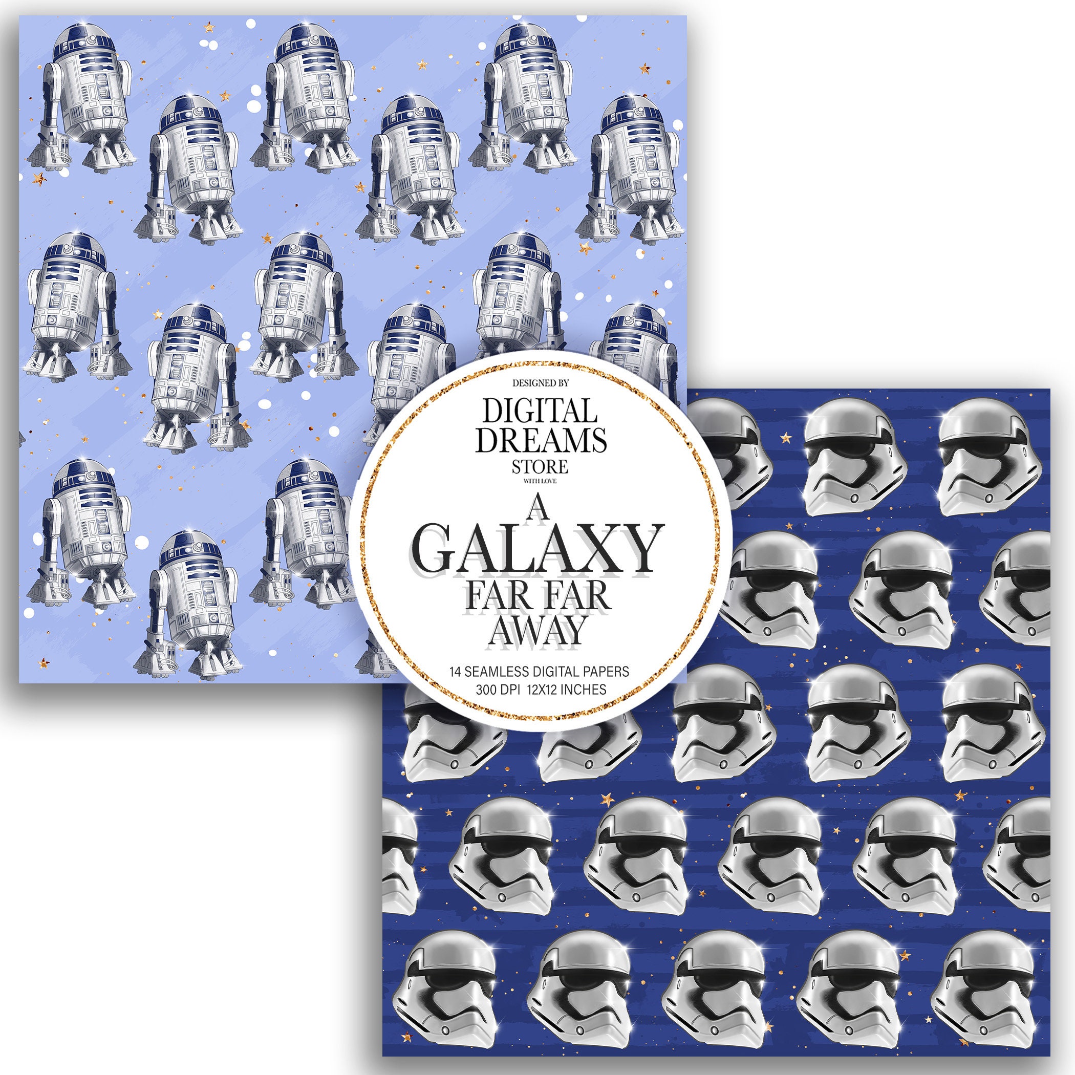Star Wars Paper: star Wars Digital Paper Patterns, Scrapbooking Paper ...