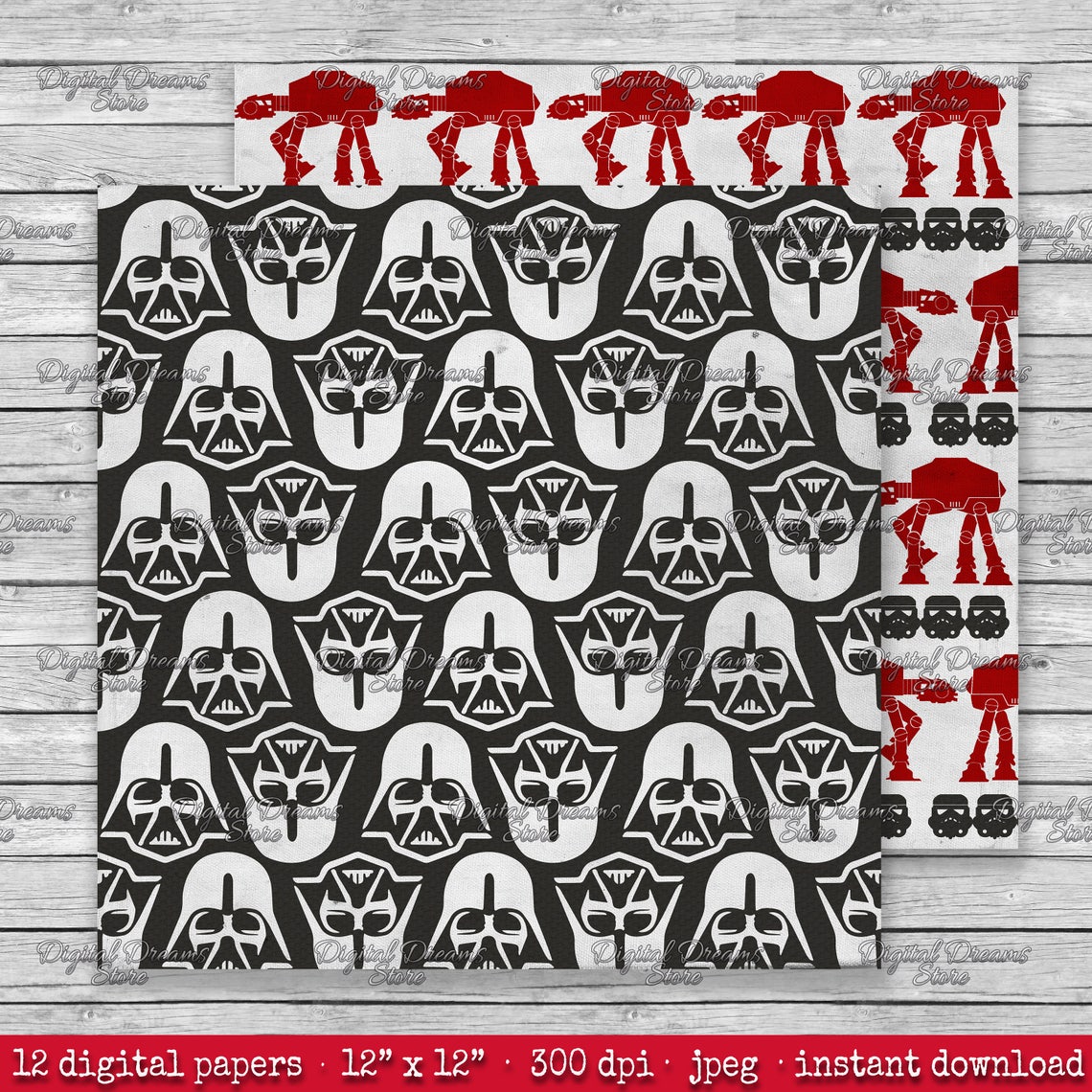 Star Wars Paper: star WARS Dreams Digital Paper - Etsy