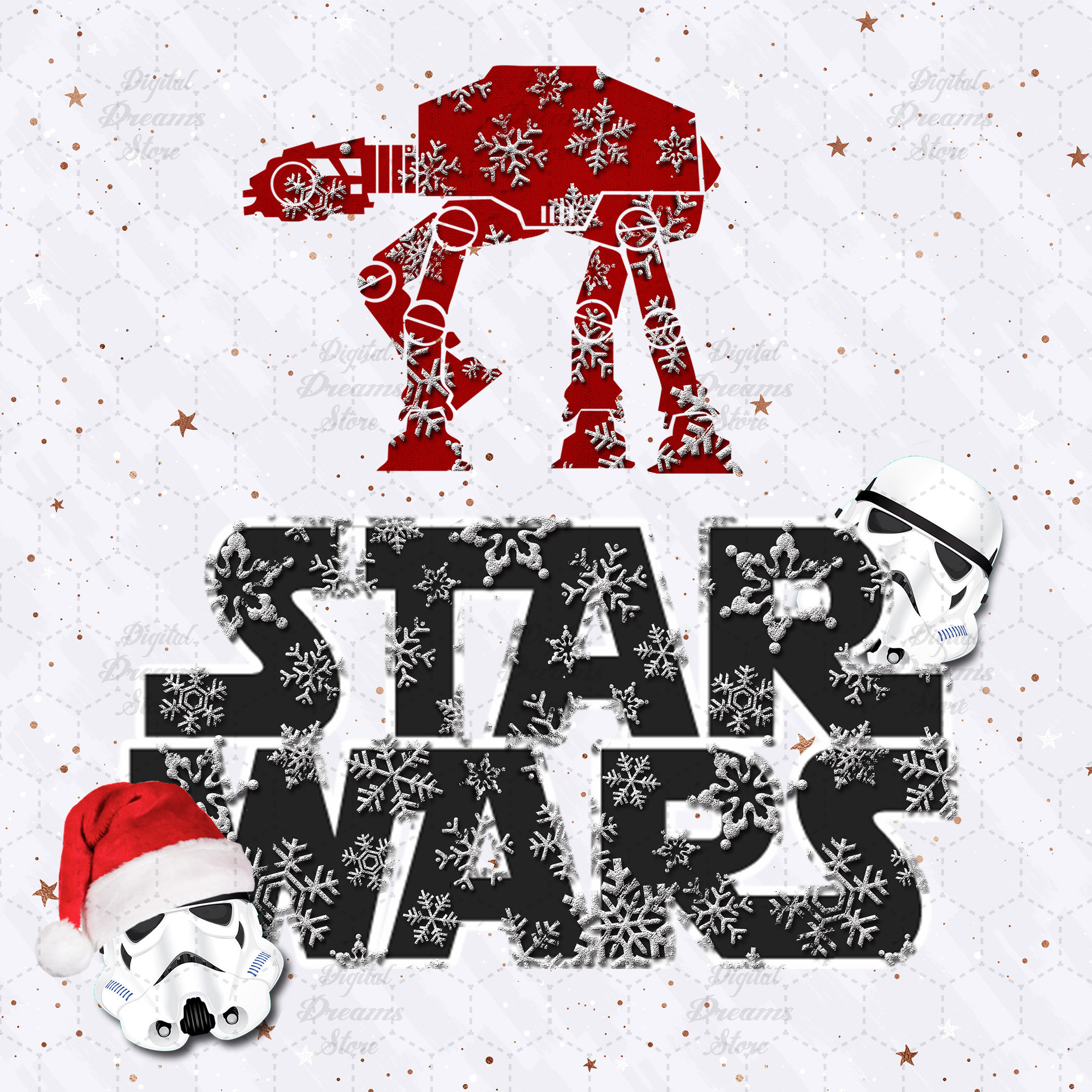 STAR WARS CHRISTMAS Clipart Planner Stickers Star Wars - Etsy